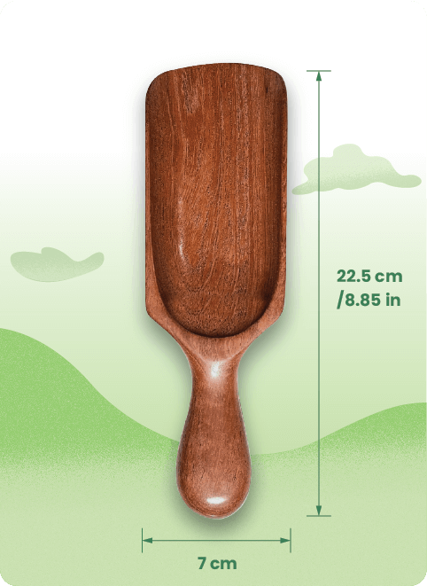 Premium Flour Scoop (Neem-Wood) – Floryo