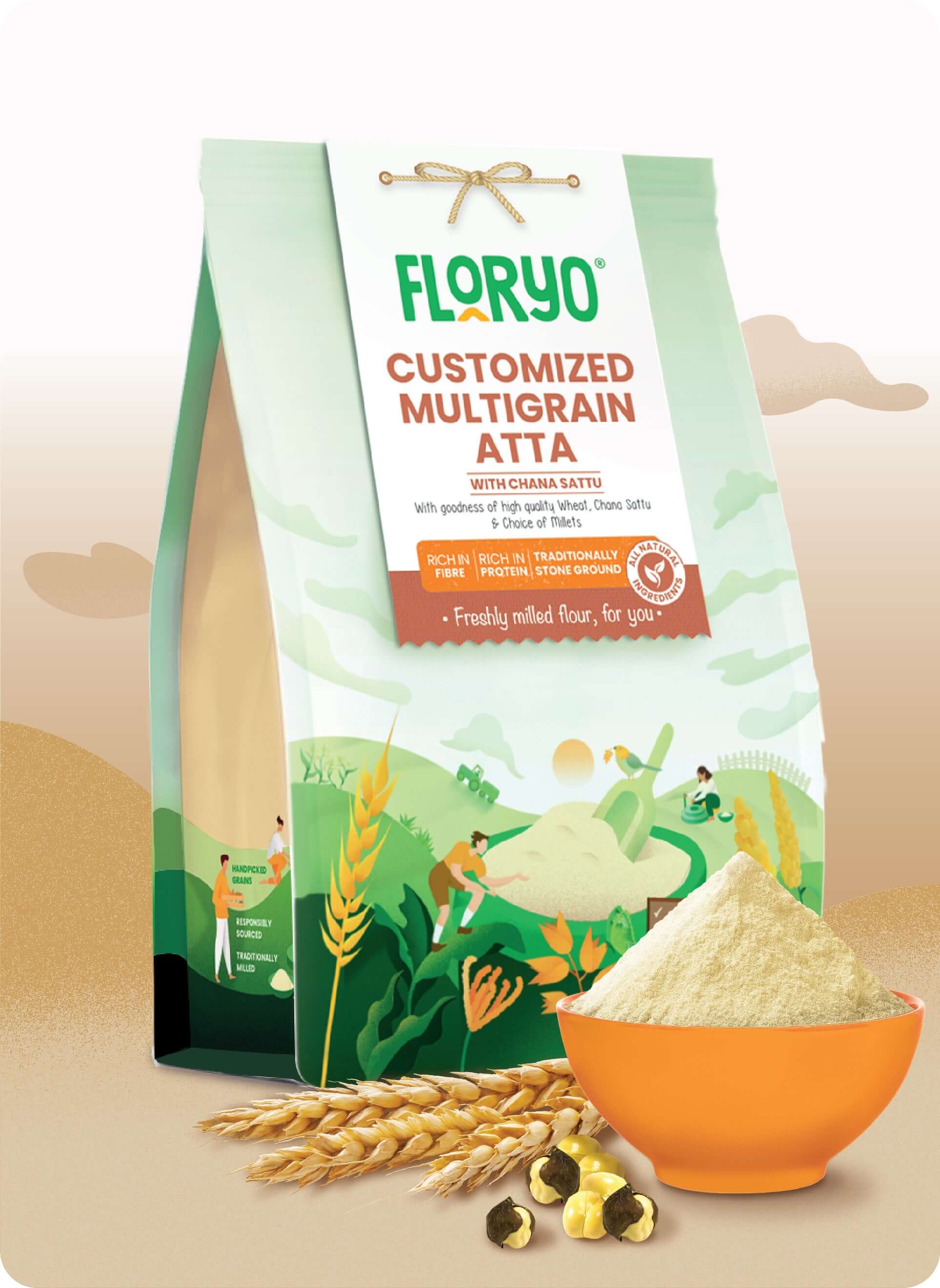 Customized Multigrain Atta with Sattu – Floryo